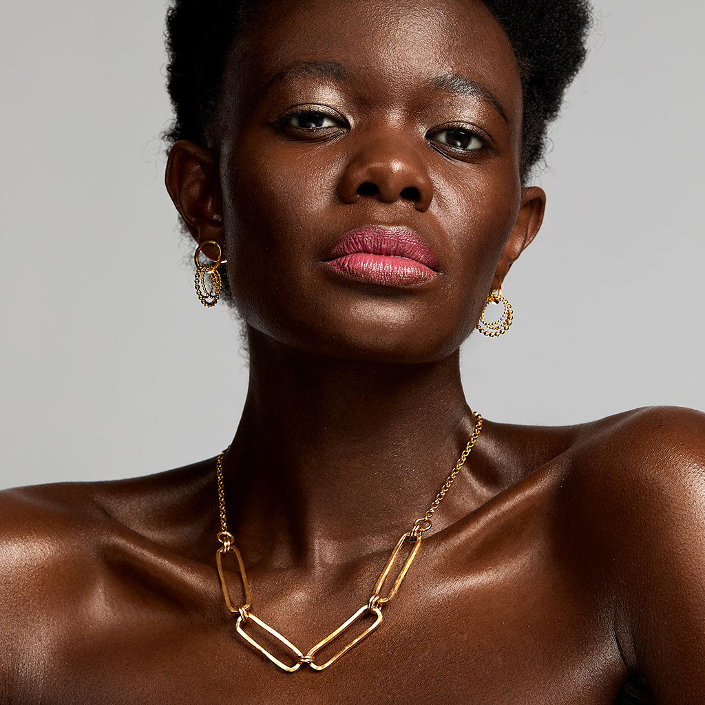 Dalia - Large Gold Link Necklace– Alice Menter