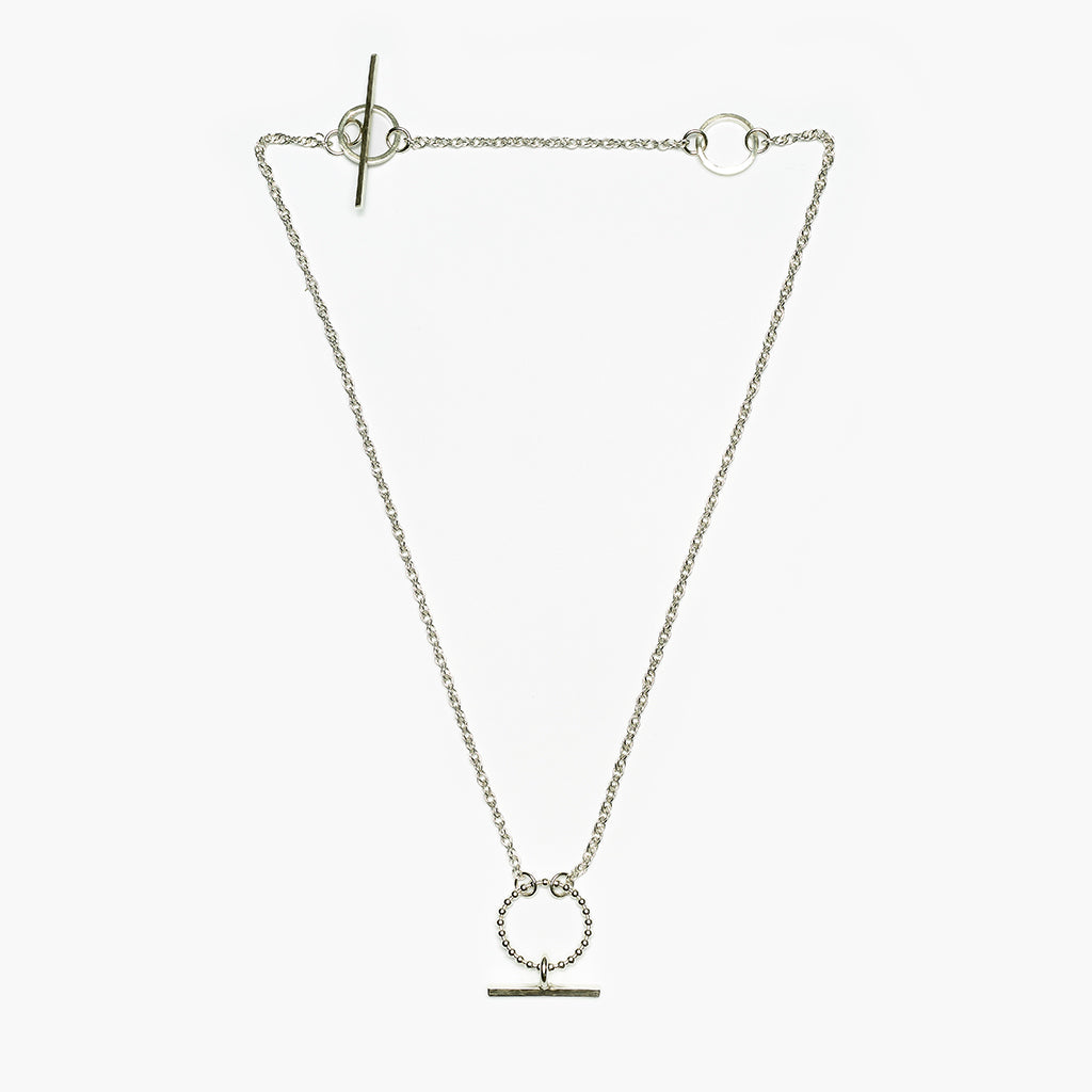 Amber - Silver T-Bar Necklace– Alice Menter