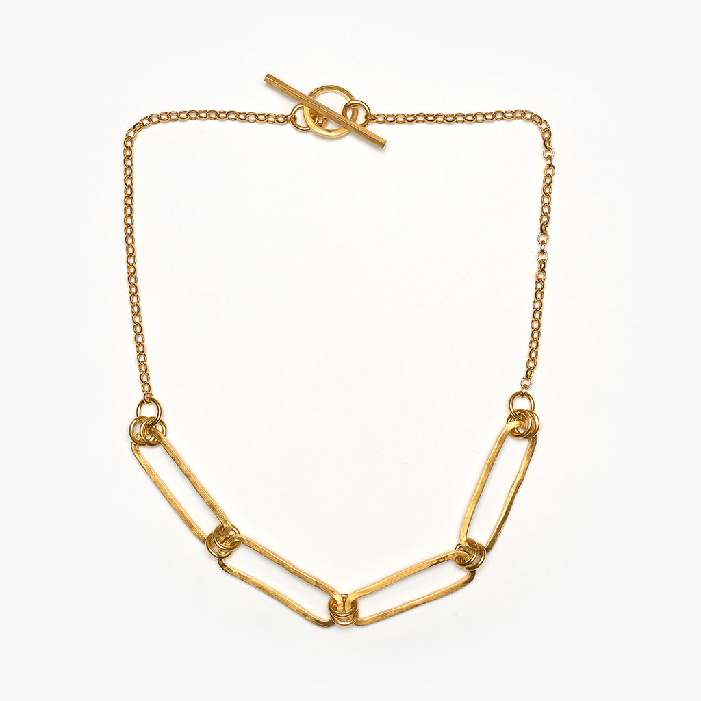 Dalia - Large Gold Link Necklace– Alice Menter